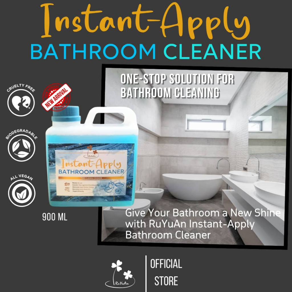 RuYuAn Bathroom Toilet Cleaner 900ml (如愿) 浓缩厕所洗手间清洁剂 | Shopee Malaysia