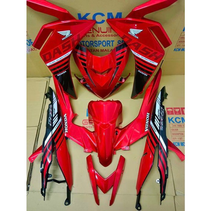 COVERSET HONDA DASH V2/V3/V4/V5 DESIGN MERAH PURBA | Shopee Malaysia