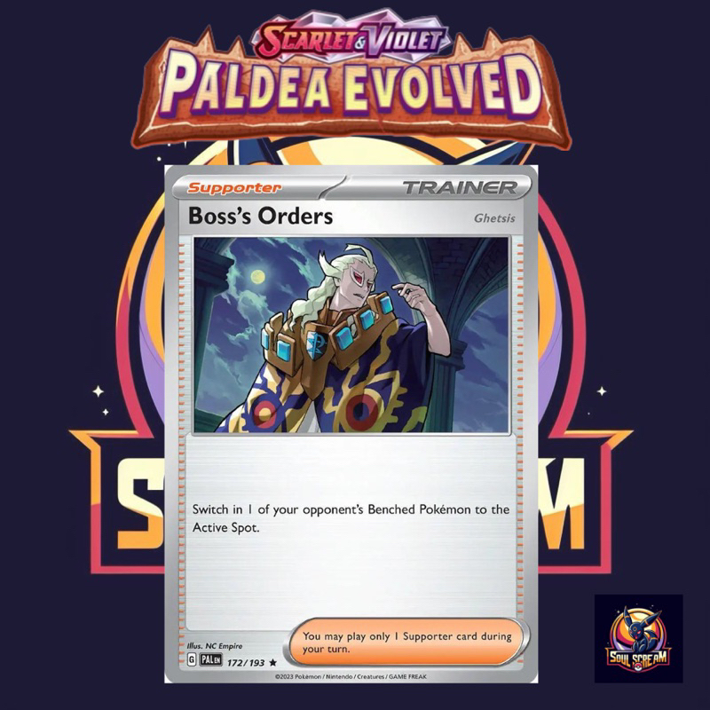 Pokemon TCG Boss Order Holo 172/193 Paldea Evolved / Boss Order 132/172 ...