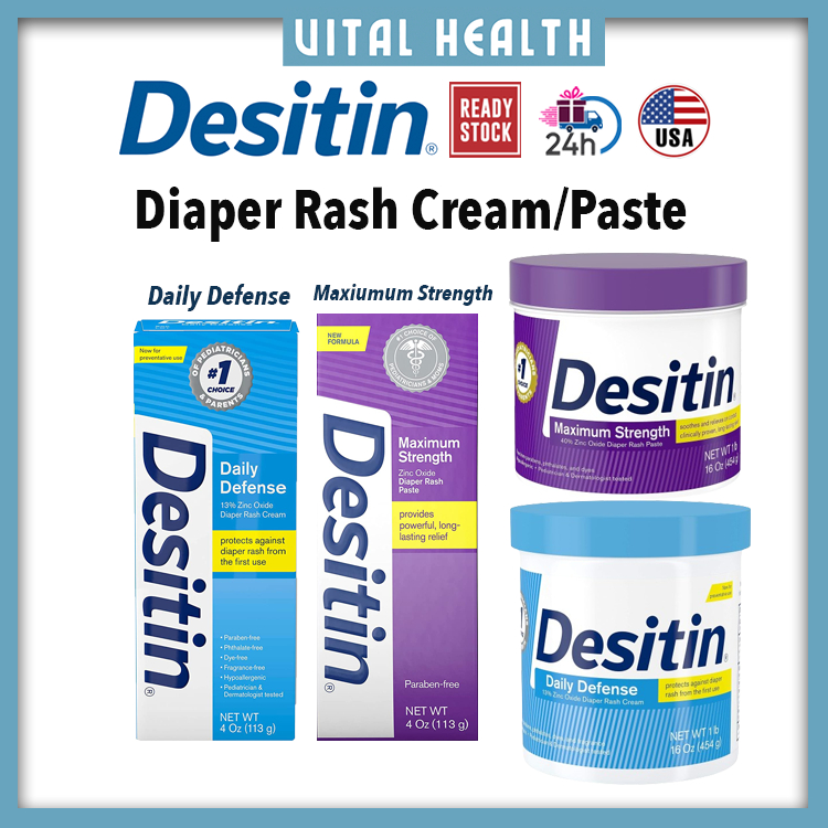 Desitin Maximum Strength Original Diaper Rash Paste Baby Nappy Cream ...