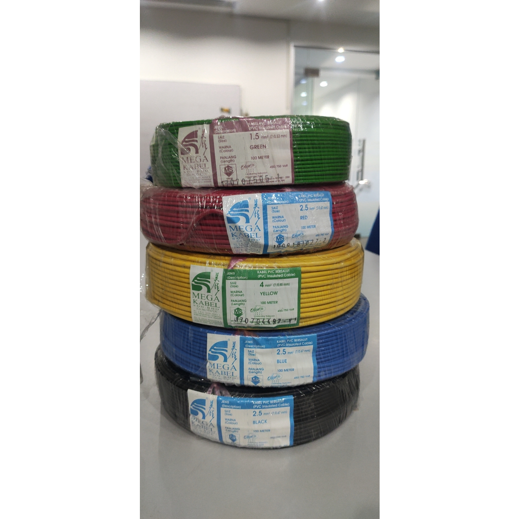 (Quality) MEGA PVC Cable / Kabel 4mm | Shopee Malaysia