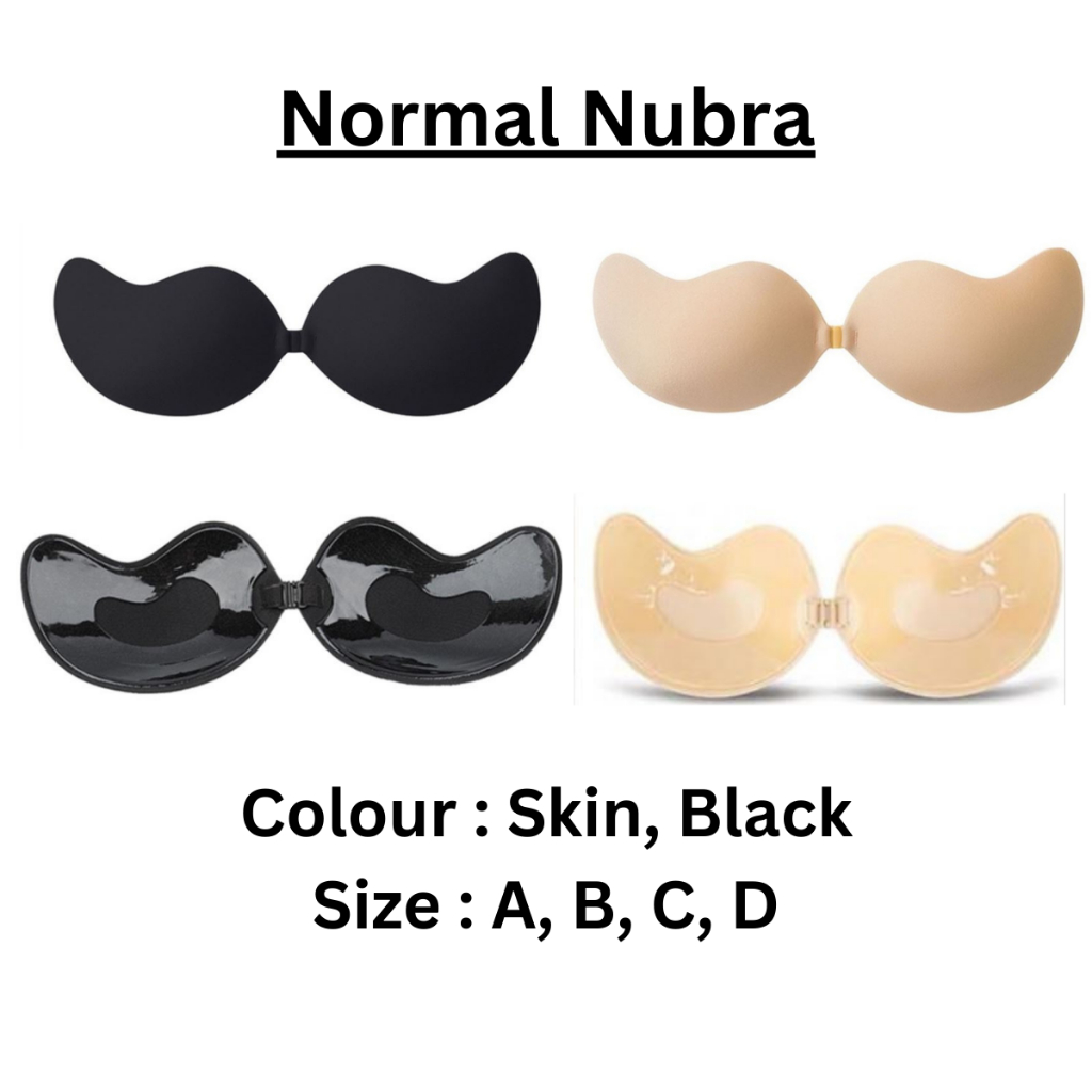 KND Mango Bra Nubra Silicone Nu Bra Seamless Push Up Bra Dress Gown 隐形胸衣 | Shopee Malaysia