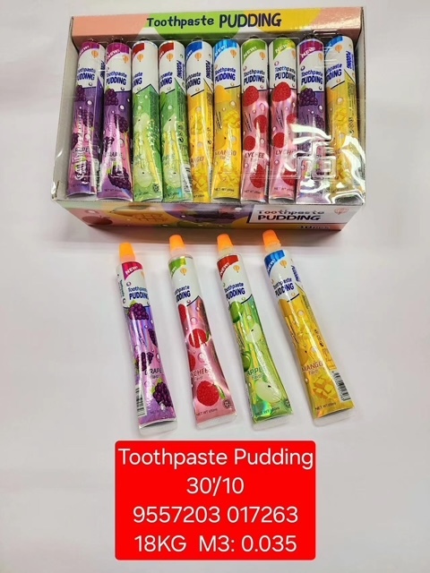 30Pcs Toothpaste Pudding Jelly Frozen Ice Cream Fruit Flavor (±50G x ...