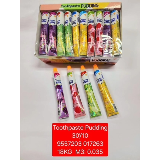 30Pcs Toothpaste Pudding Jelly Frozen Ice Cream Fruit Flavor (±50G x ...