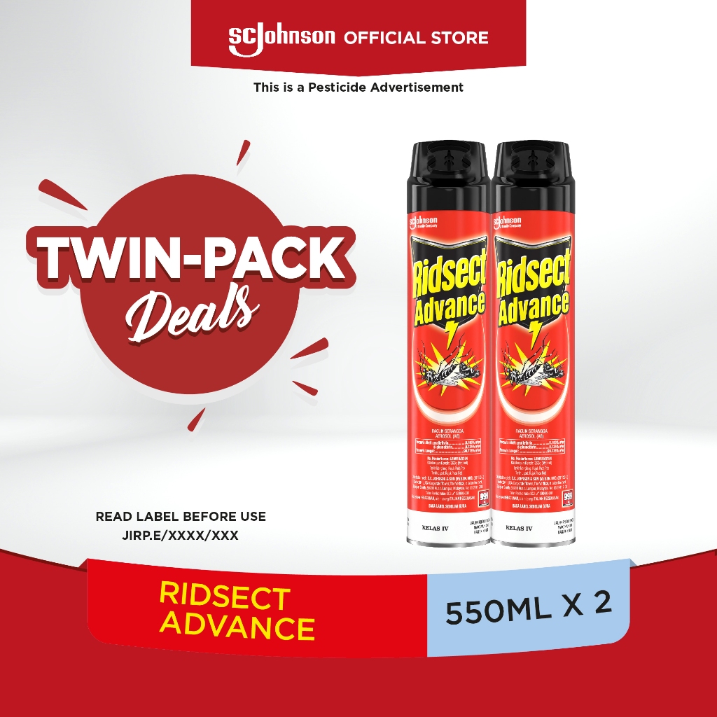 Ridsect Advance Aerosol (550ml) [Twinpack] | Shopee Malaysia
