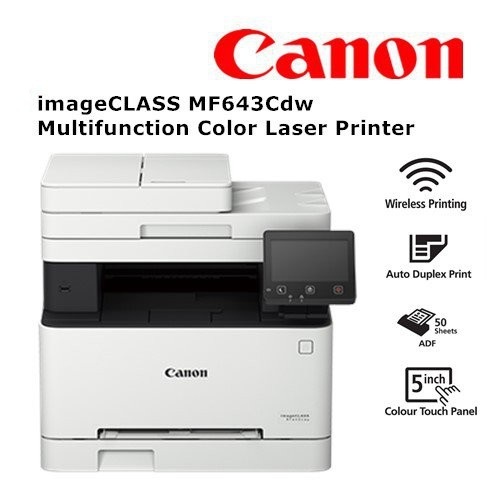 Canon imageCLASS MF643Cdw Color Laser Printer ( Print/Copy/Scan ...
