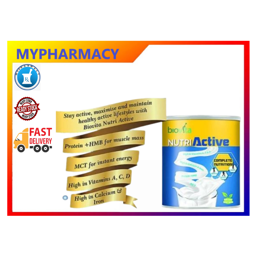 BIOVITA NUTRIACTIVE 800GM MILK POWDER NON DAIRY PLANT BASED VEGAN DIET ...