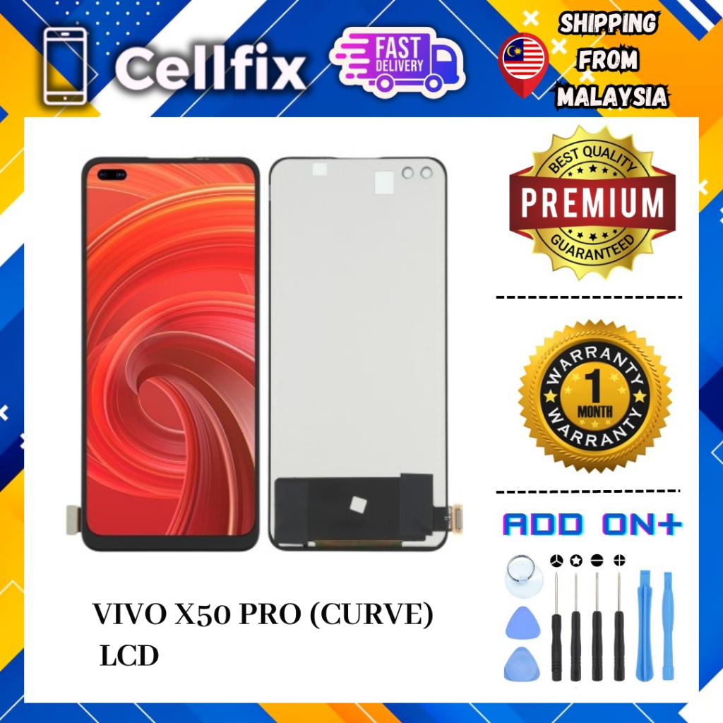 VIVO VIVO X50 PRO (CURVE) V2005A 2006 COMPATIBLE LCD DISPLAY TOUCH ...