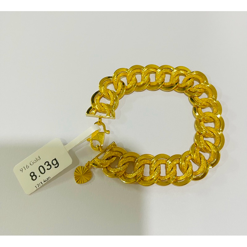 Youloong Gelang Coco King Pasir EMAS916(New arrivals)/ Coco King Design Bracelet 916GOLD ...