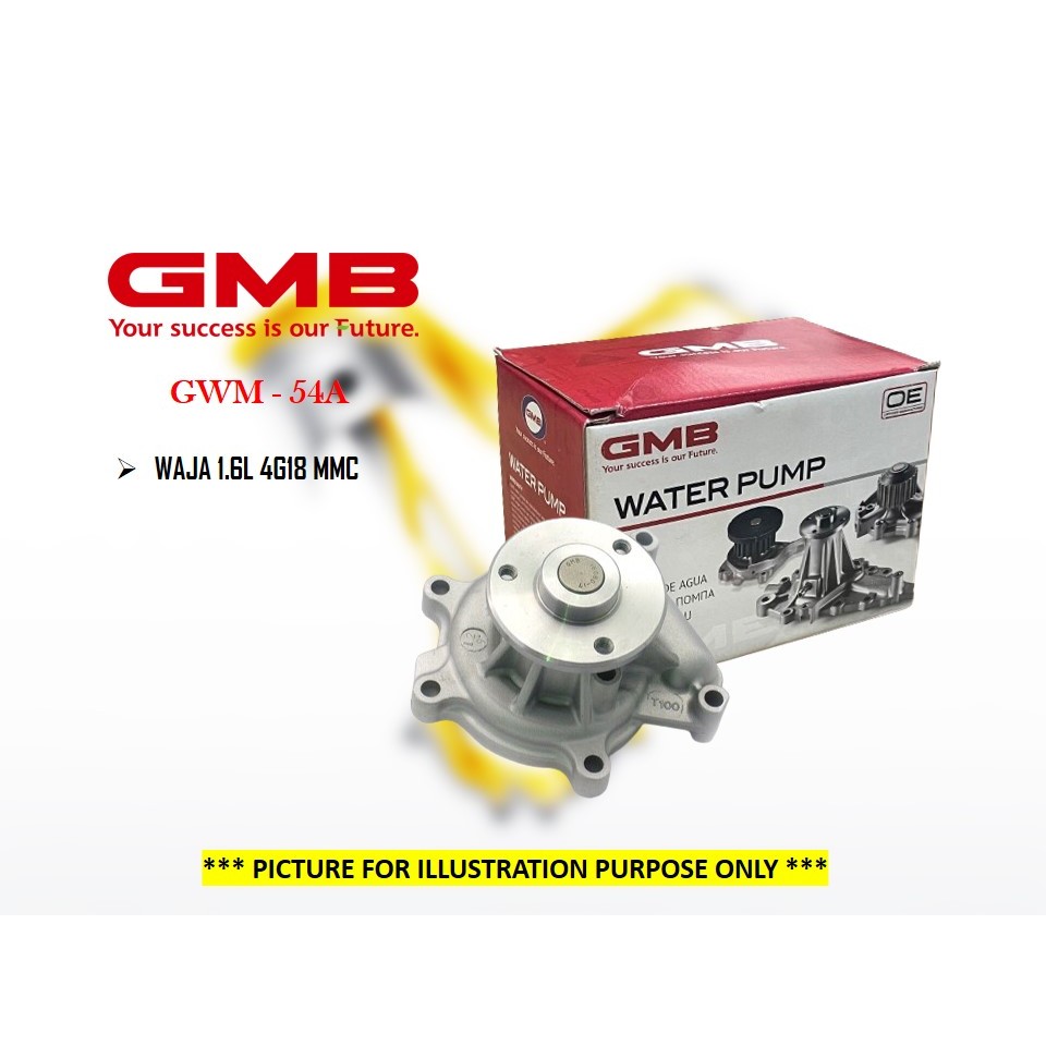 GMB - Proton Waja 1.6L MMC 4G18 Water Pump GWM-54A | Shopee Malaysia