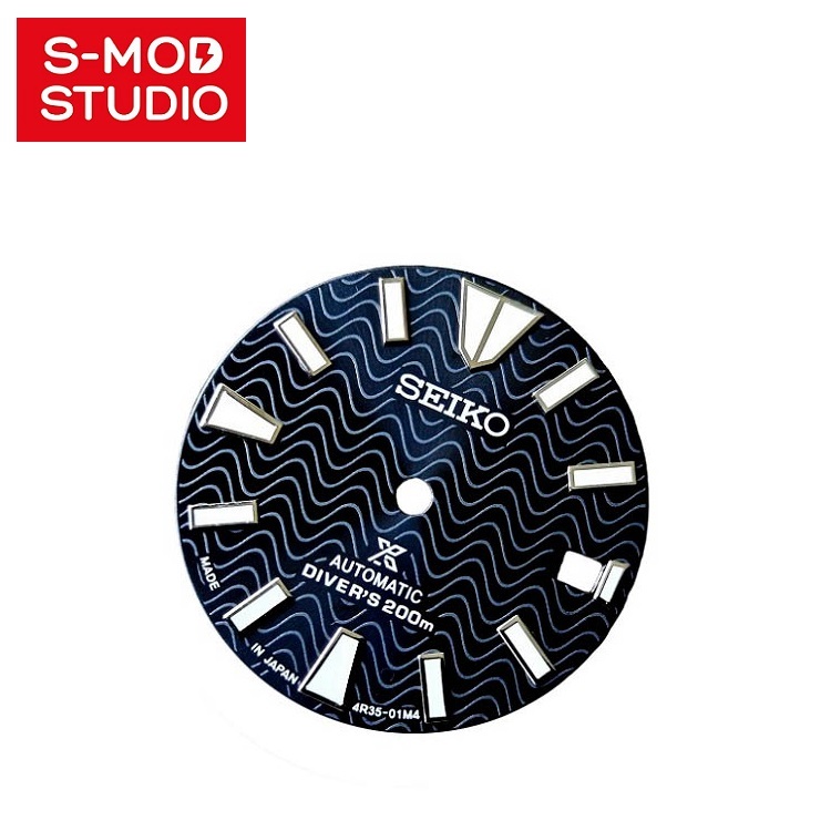 S-MOD Seiko Dial Samurai Black Wave Seiko Mod | Shopee Malaysia