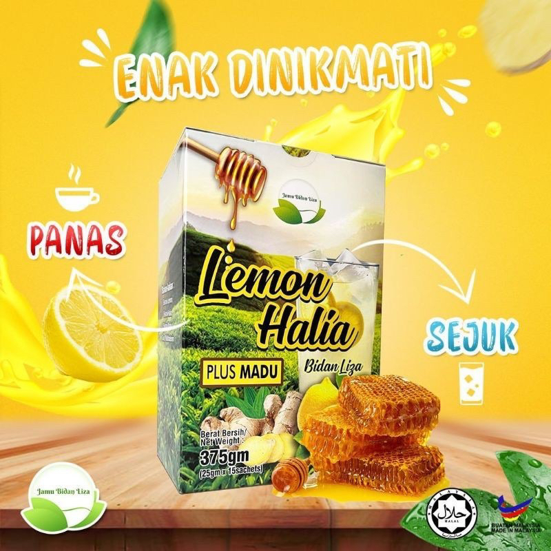 💯Original HQ - Lemon Halia plus madu bidan liza | Shopee Malaysia