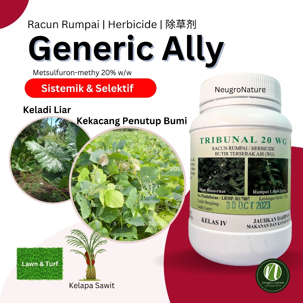 Tribunal 20WG (250g) Metsulfuron-methy 20% - Racun Rumpai Sawit Turf ...