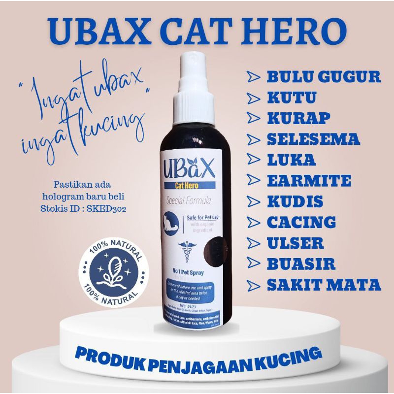 Ubax Cat Hero Spray Penjagaan Kucing Sihat | Shopee Malaysia