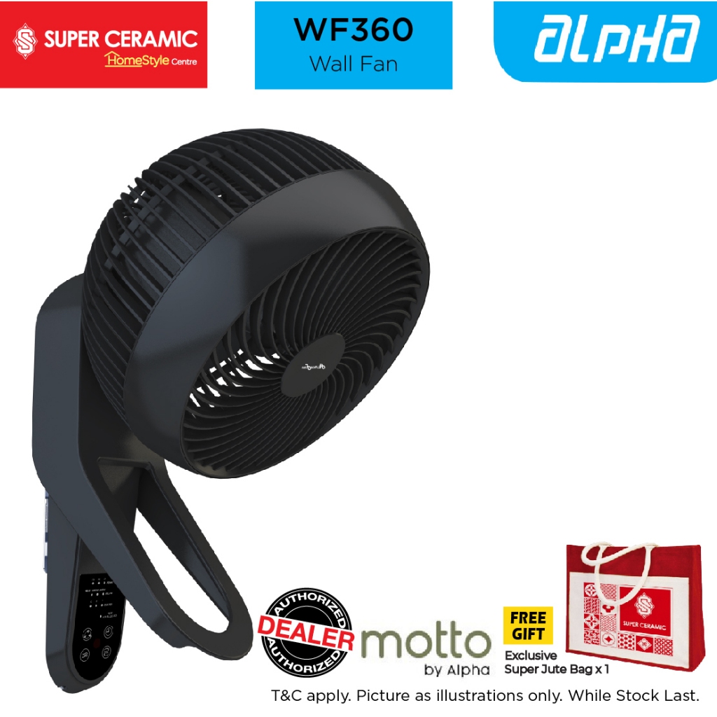 ALPHA WF360 MOTTO Wall Fan Remote Control | Shopee Malaysia