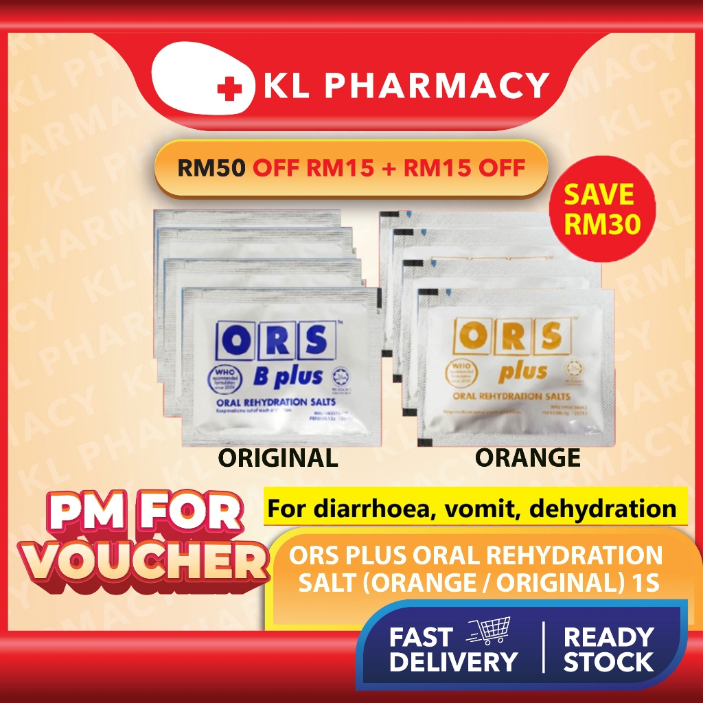 [NEW STOCK]ORS Plus Oral Rehydration Salt (Orange / ORIGINAL) 1s ...