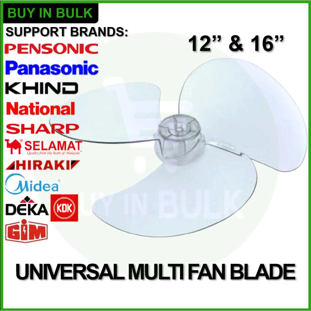 Universal Multi PENSONIC/PANASONIC/KHIND/KDK/SHARP/MIDEA Fan Blade ...