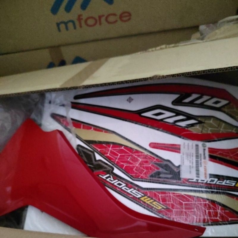 cover set sm110 R v1 original sm sport siap sticker ori | Shopee Malaysia