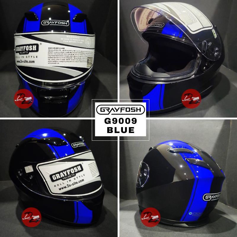 (NEW LAUNCH) GRAYFOSH G9009 Full Face Helmet Single Visor (Malaysia ...