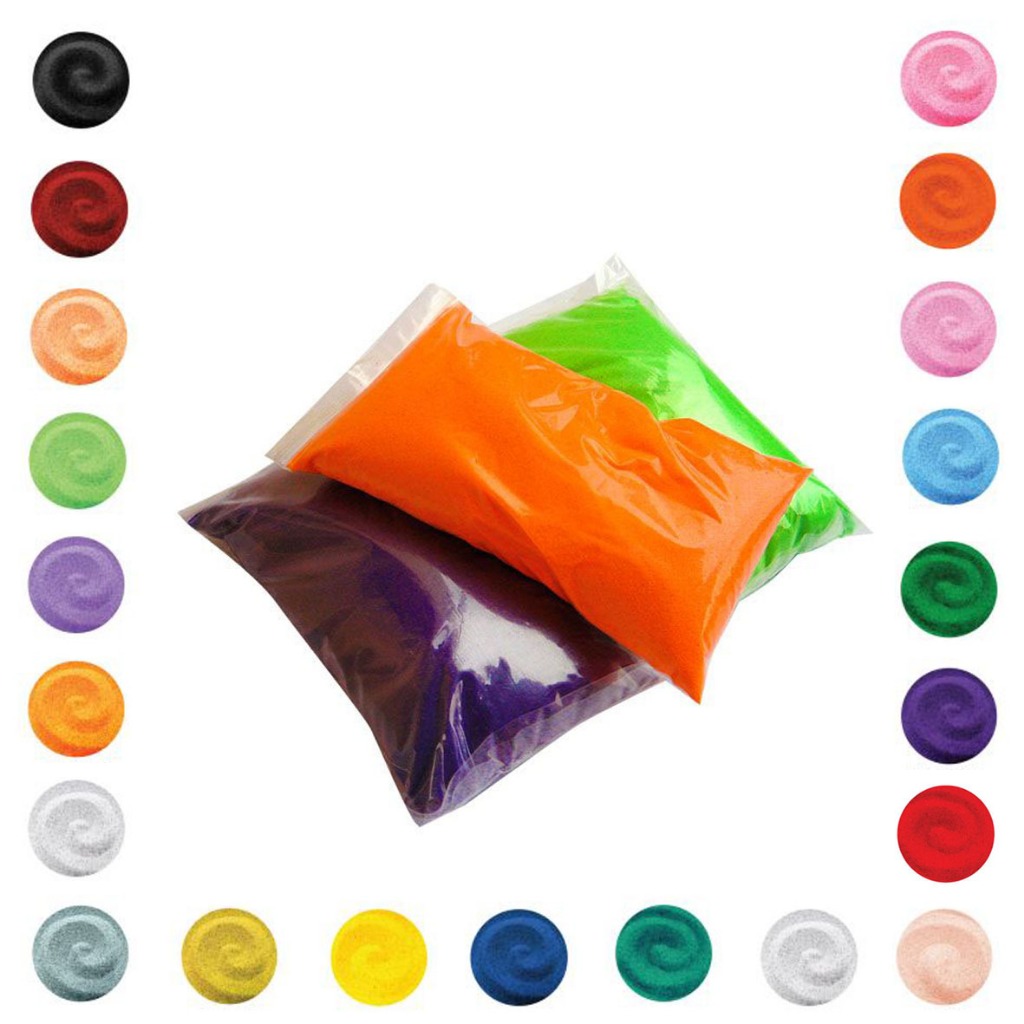 Pasir Berwana Sand Art Colour Sand 1KG /Mainan Pasir Untuk Kanak-Kanak ...