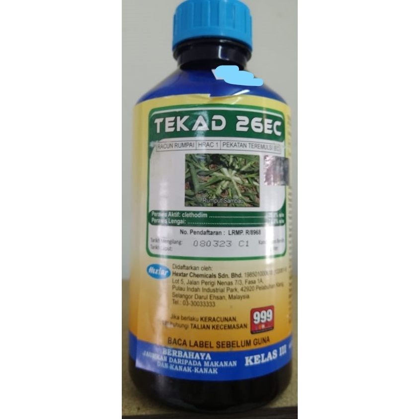1L Tekad 26EC Clethodim 26% Cluster Racun Rumput Rumpai Herbicide ...