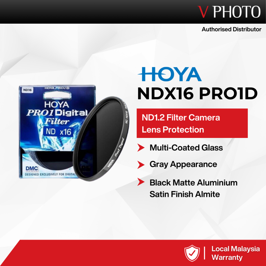 HOYA NDX16 PRO1D Filter Camera Lens Protection Filter Neutral Density ND16 Pro1 Digital | Shopee ...