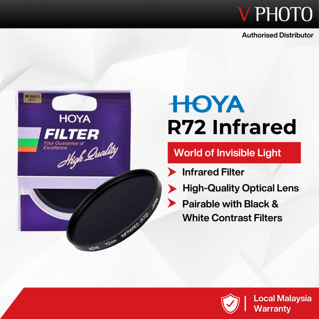 HOYA R72 INFRARED FILTER IN SQ CASE | Shopee Malaysia
