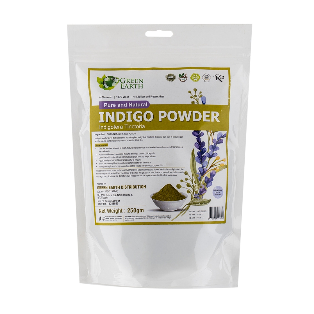 Green Earth Pure Indigo Powder 250gm (Expiry June 2026) | Shopee Malaysia