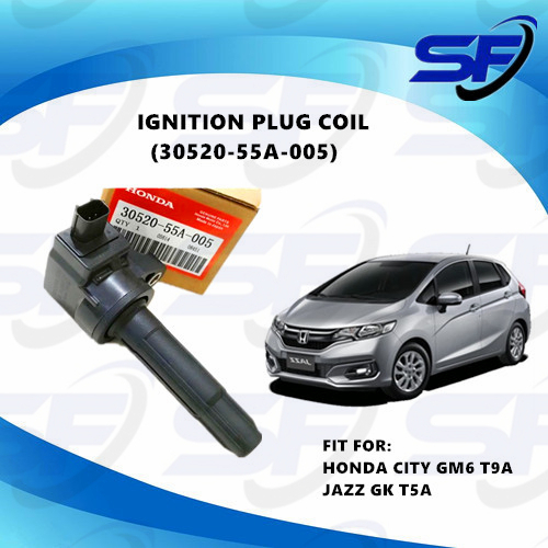 HONDA CITY GM6 T9A JAZZ GK T5A 2014-2019 IGNITION PLUG COIL (30520-55A ...