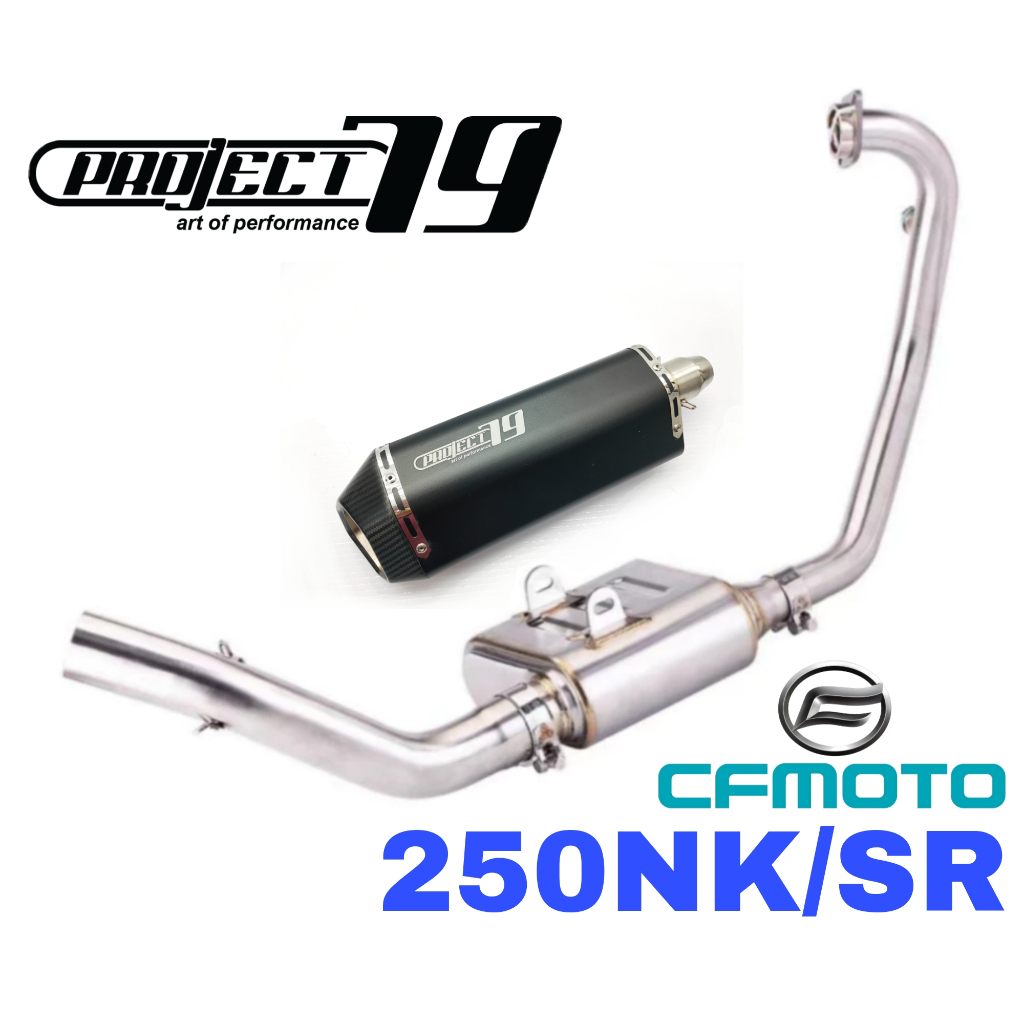 Exhaust CF Moto NK250 250SR Ekzos Tabung Power Boom MOTOR Muffler Black ...