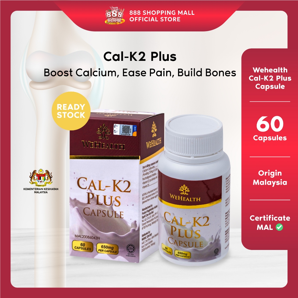 [READY STOCK] CAL-K2 PLUS 60Capsules 100% Made in Malaysia Cal- K2 Plus ...