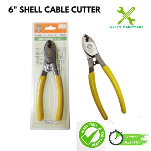 SHELL Cable Cutter 6"/ Cable Cutter/Wire Cutter Pemotong Gunting Kable ...