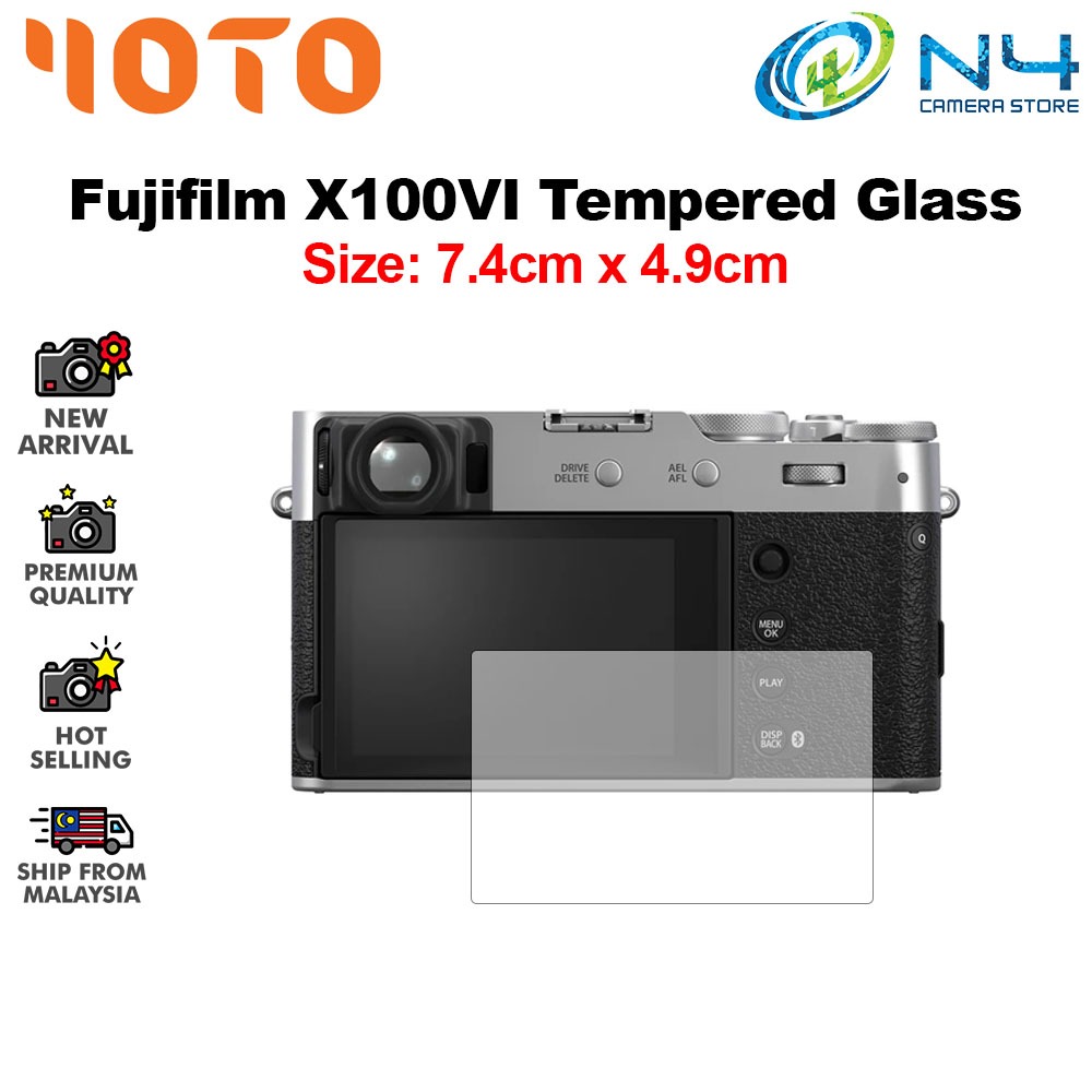 FOTO Fujifilm X100VI Screen Protector X100VI Tempered Glass For ...