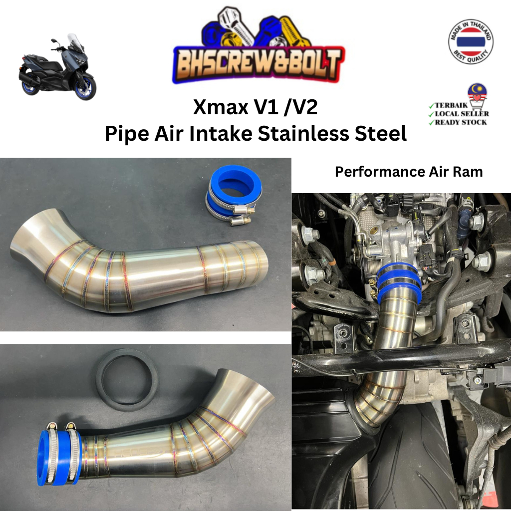 Xmax Air Intake Pipe Velocity Stainless Stain Made In Thailand Air ...