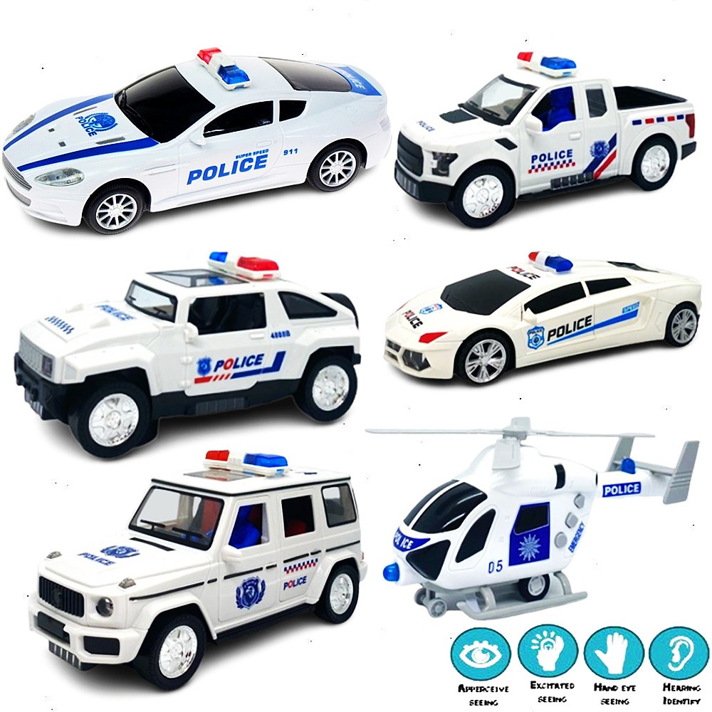 Police Car Toys Police Truck with 4D LED Flash Light Light Function On ...