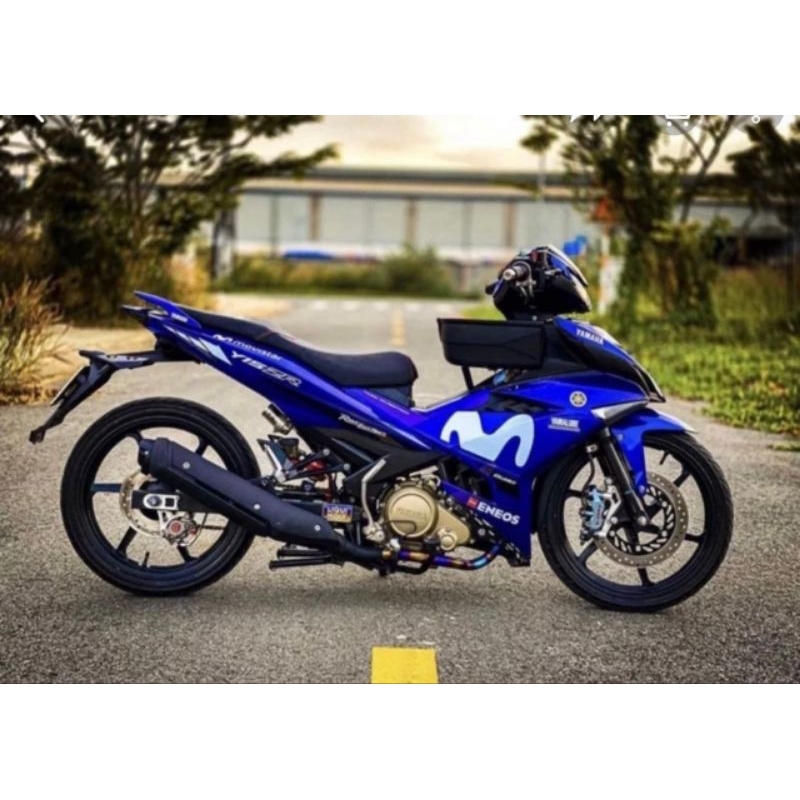 COVERSET Y15 V1/V2 MOVISTAR PUTIH BODY COVER SET STICKER TANAM | Shopee ...