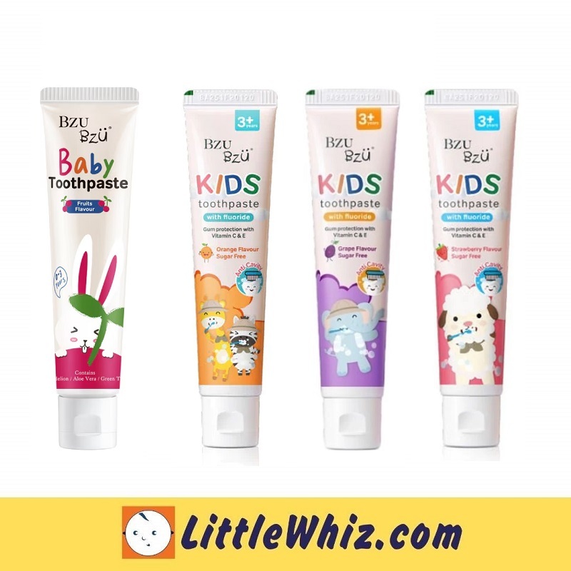 Bzu Bzu: Baby Toothpaste 50g / Kids Toothpaste 50g | Shopee Malaysia