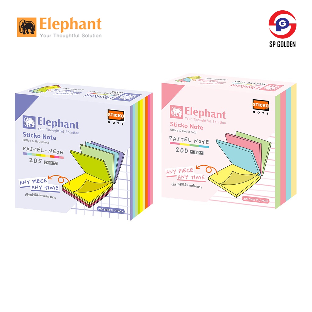Elephant Sticky Note 3x3 Inch (Mikro Ned Binding) | Shopee Malaysia