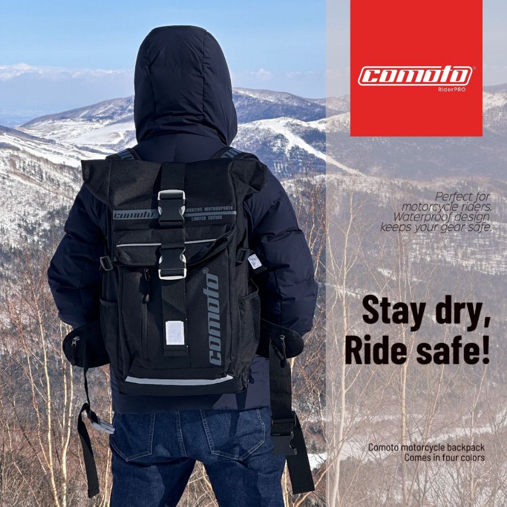 COMOTO RCM 027 WATERPROOF MOTORCYCLE RIDING BACKPACK READY STOCK MOTOR ...