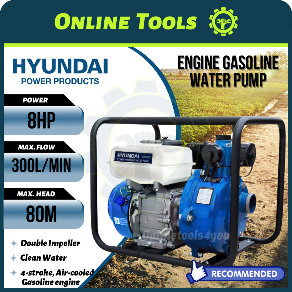 2" HDW50S Hyundai High Pressure Pump / Bomba Pump/ Fire-Fighting Water ...