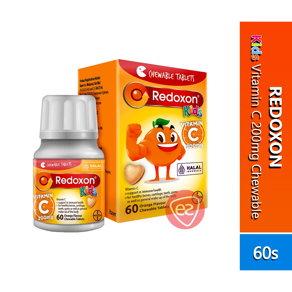 Redoxon Kids Vitamin C 200mg Chewable Tablet 60s Orange Flavour ...