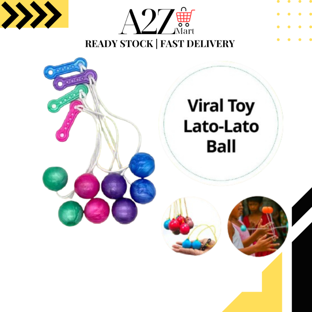 [Ready Stock] Multicolour Viral Toy Lato Lato Ball Mainan Viral Game ...