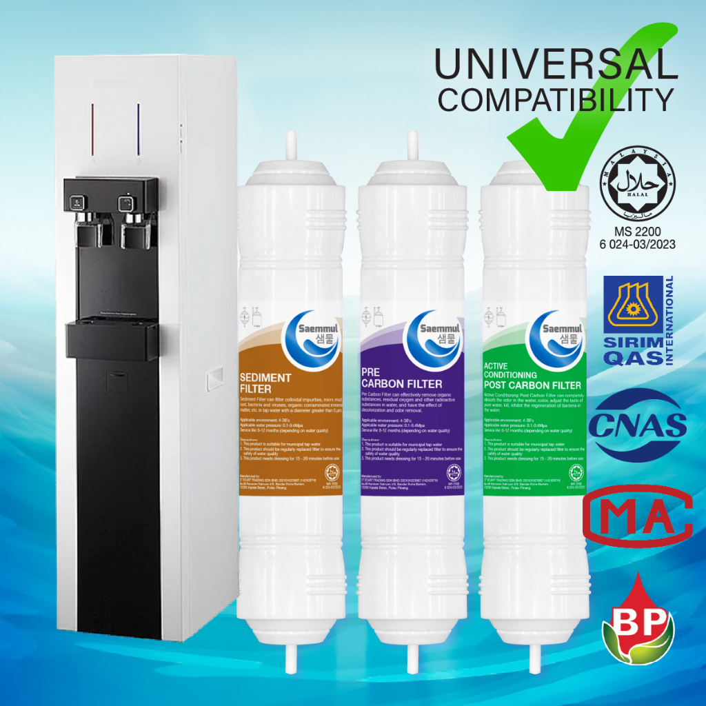 SAEMMUL 11”I-TYPE MINERAL WATER FILTER SET CERTIFIED HALAL COMPATIBLE ...