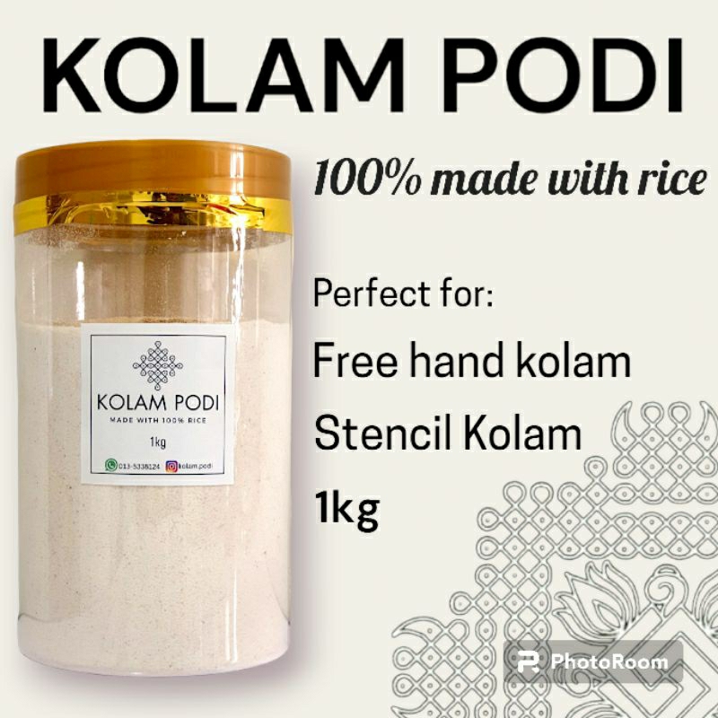 100% Homemade Rice Kolam powder 1KG/500G | Shopee Malaysia