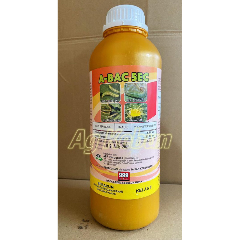 1L A-BAC 5EC Abamectin 5% 1L Racun Serangga / Incesticide | Shopee Malaysia