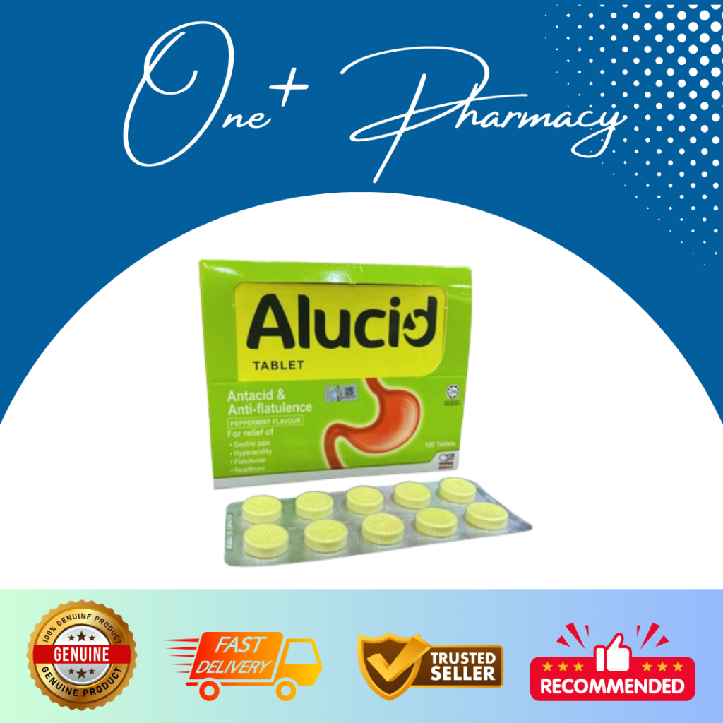 Alucid Tablet antacid & anti flatulence 10s | Shopee Malaysia