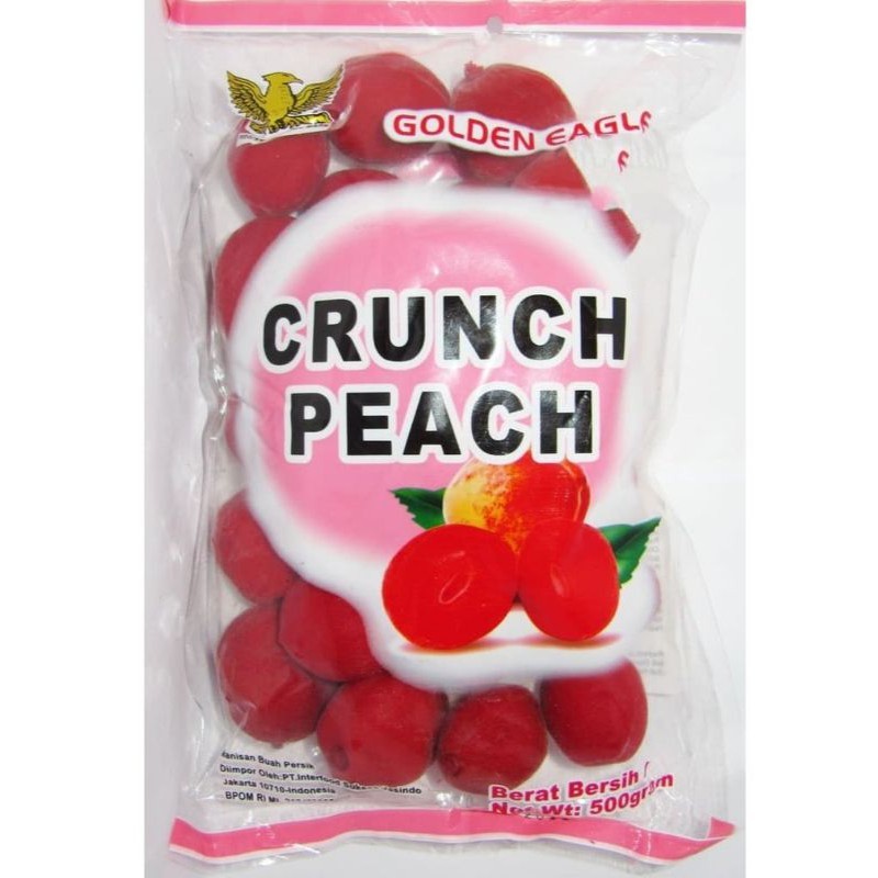 [PREMIUM] GOLDEN EAGLE EXCLUSIVE CRUNCHY RED PEACH JERUK ASAM MANISAN DRIED PRESERVED FRUITS ...