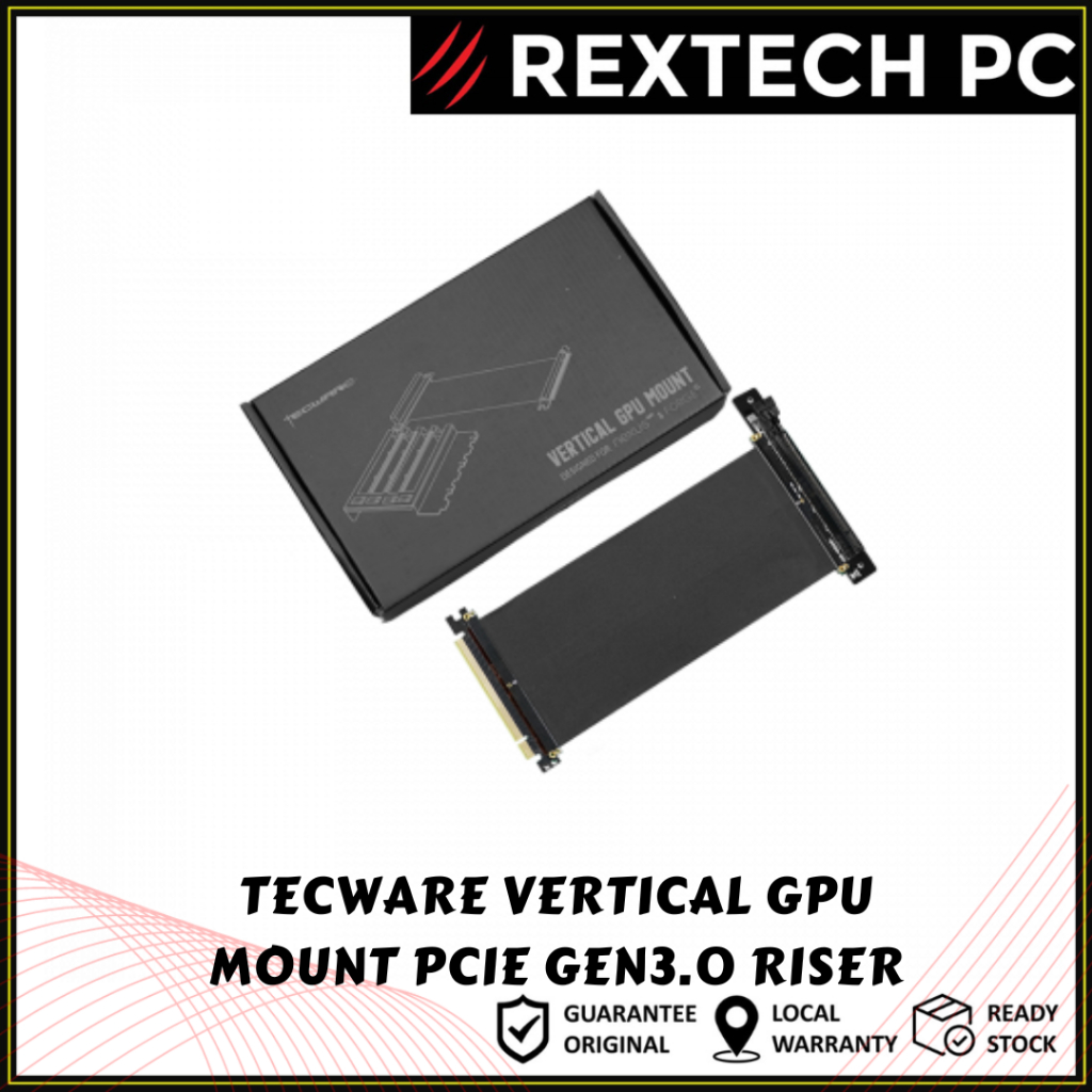 TECWARE Vertical GPU Mount PCIE GEN3.0 Riser (For NEXUS Air & FORGE S ...