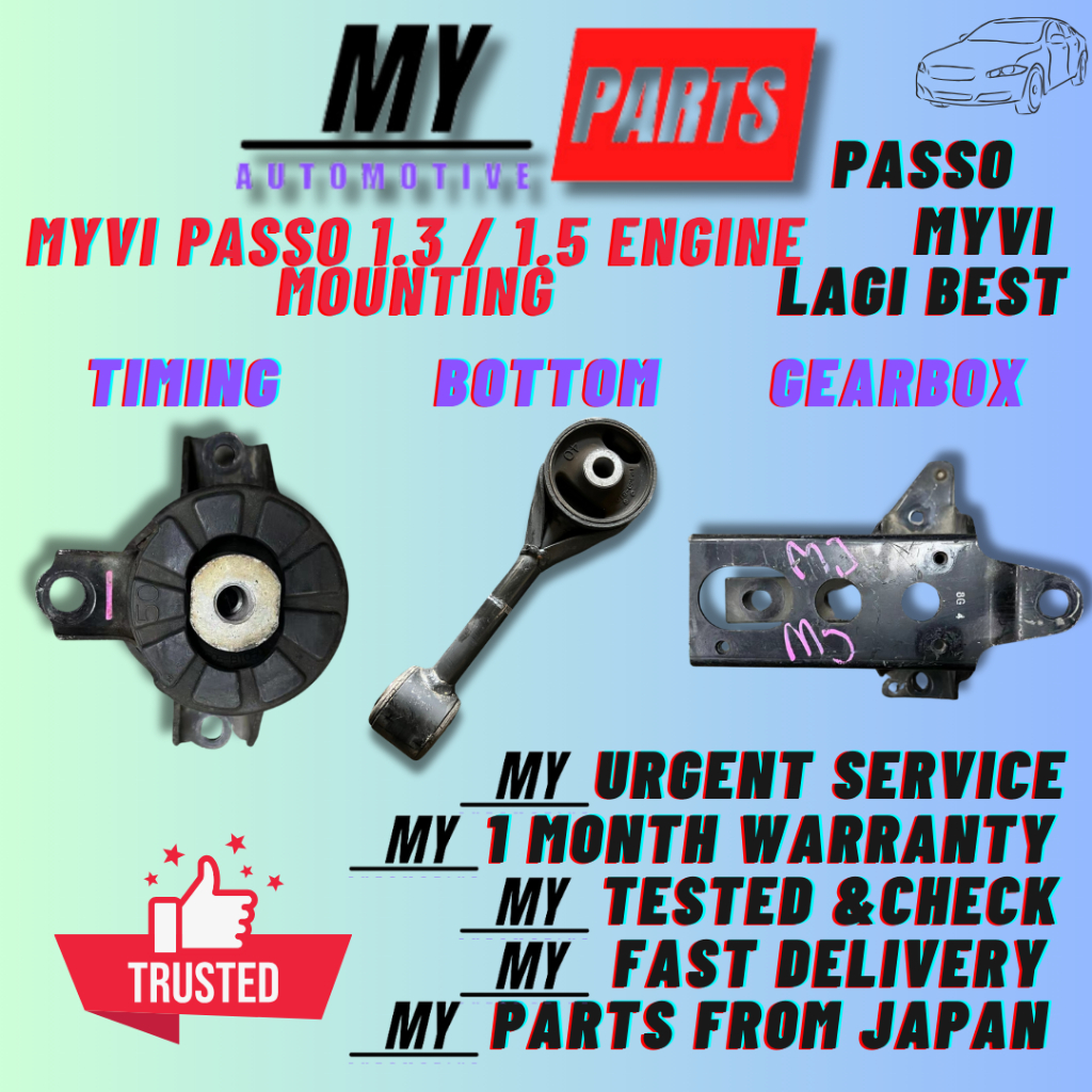 Perodua Myvi / Passo 1.3CC 1.5CC Engine Mounting Gearbox Mounting ...