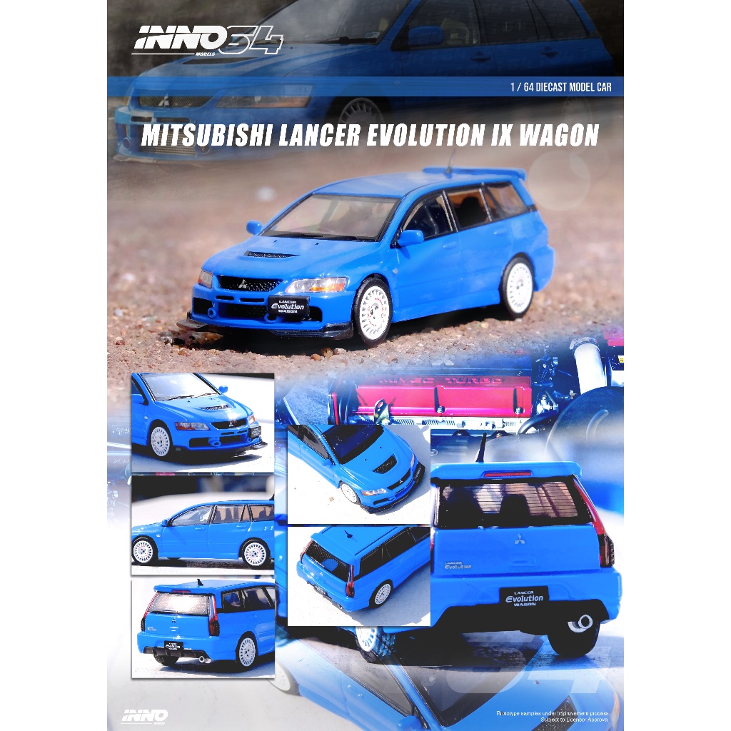 INNO MODELS INNO64 1/64 MITSUBISHI LANCER EVOLUTION IX WAGON BLUE | Shopee Malaysia